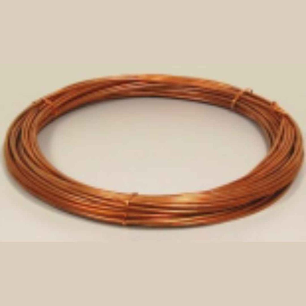 Conducteur rond plein en cuivre rouge de diamètre 8mm