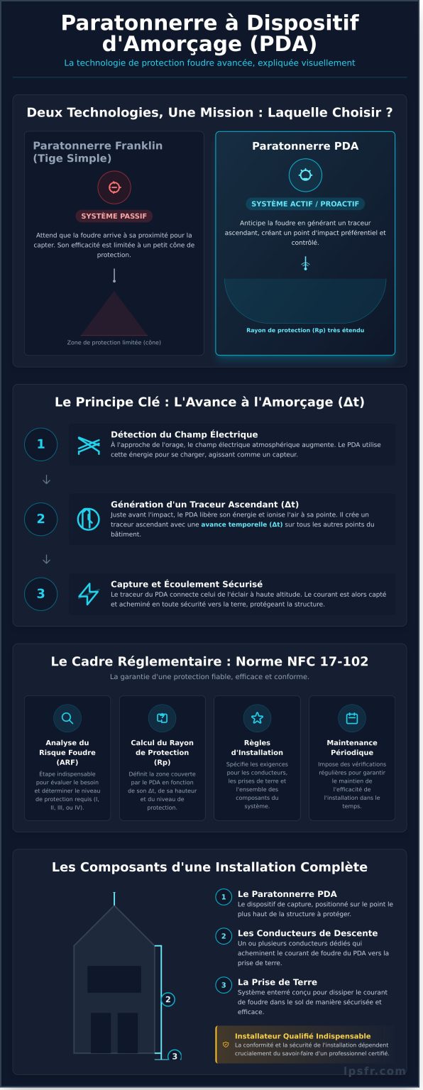 Paratonnerre PDA : Guide Complet et Fonctionnement - LPS France